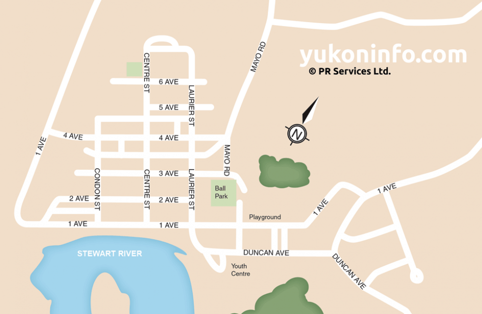 Mayo Map - Yukon Territory Information